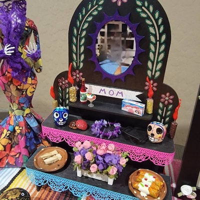 Miniature Altar Food Dia De Los Muerto Decor, Mexican Food Comida, Day ...