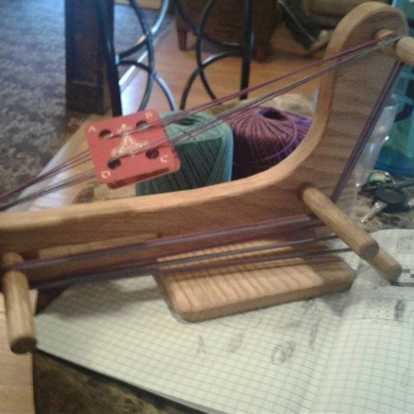 Loom-the Lute - Card Tablet Small Travel Sized Weaving Loom-makes 5 ...