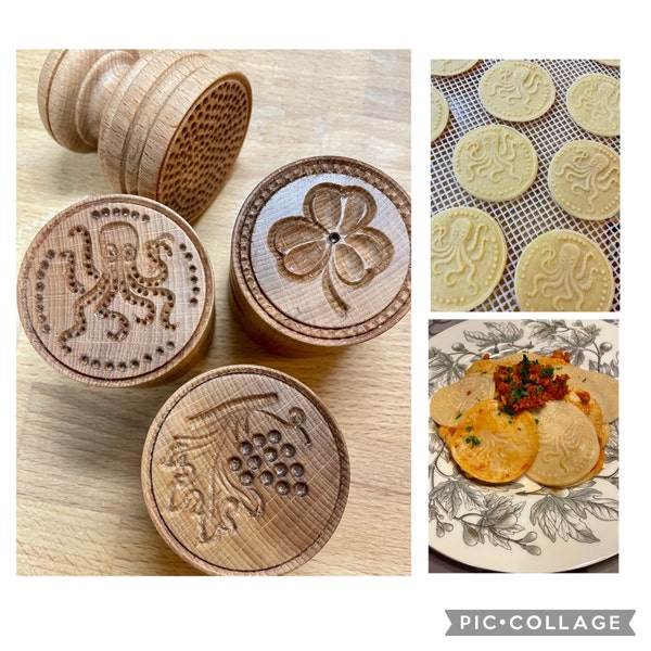 CORZETTI PASTA Stamp: 4 Various Sets = 1 Handle + 1 or 2 or 3 or 4 ...