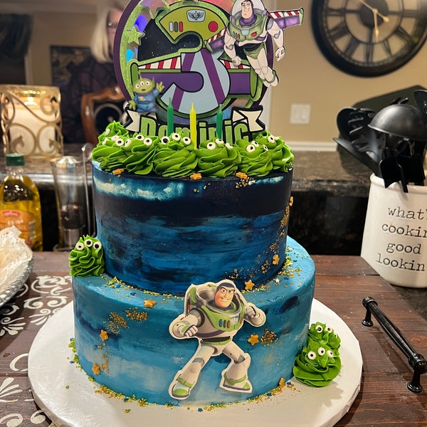 Buzz Lightyear Cake Topper | Toy Story Cake Topper | Toy Story Birthday ...