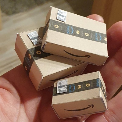 Mini AMAZON BOX 1:6 Template, Instant Download Printable Packages - Etsy