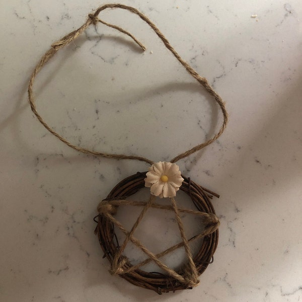 Small Pentacle Protection Wreath // Pentacle Wreath // Protection ...