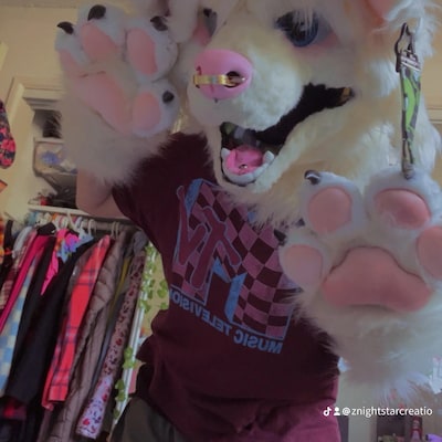 Cute Short Snout Head Base, Furry Fursuit, PLA 3D Print kemono Series ...