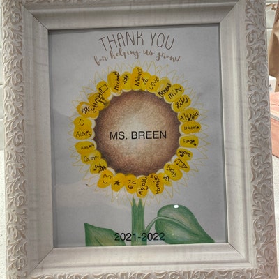 INSTANT DOWNLOAD Teacher Appreciation Gift Ideas, Sunflower Classroom ...
