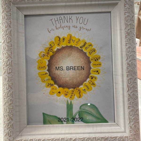 INSTANT DOWNLOAD Teacher Appreciation Gift Ideas, Sunflower Classroom ...