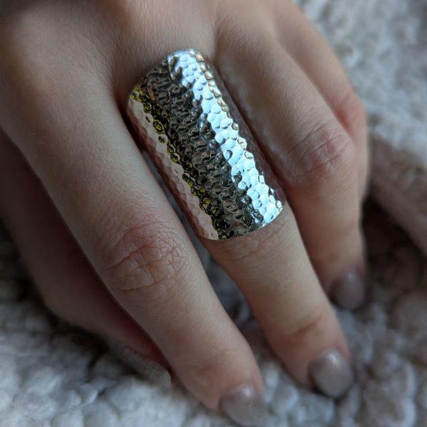 Beads Ring, 925 Sterling Silver, Orbit Ring, Silver Ring, Anxiety Ring, Beads Orbit on Silver ...