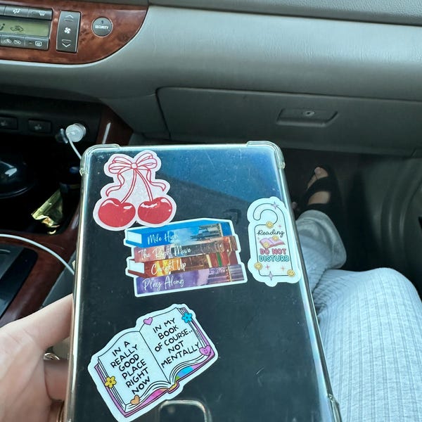 Bookish Sticker, in A Really Good Place Right Now, Anxiety Sticker ...