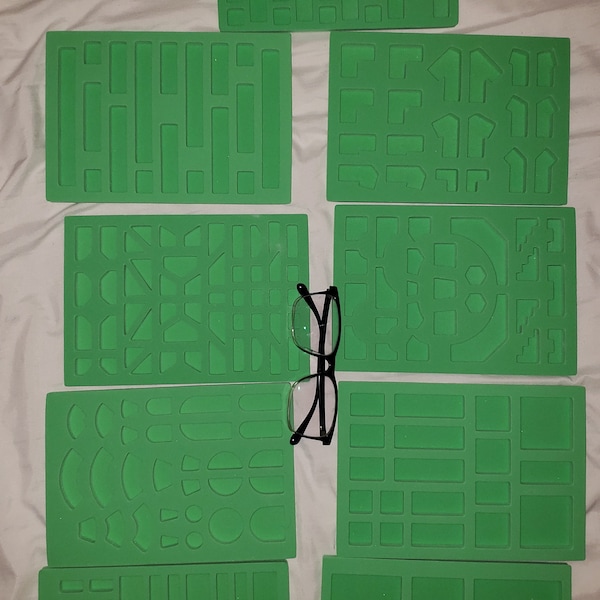 Mini Bricks Constructor Set of 3 Molds (00), Mini Brick Mold, Miniature ...