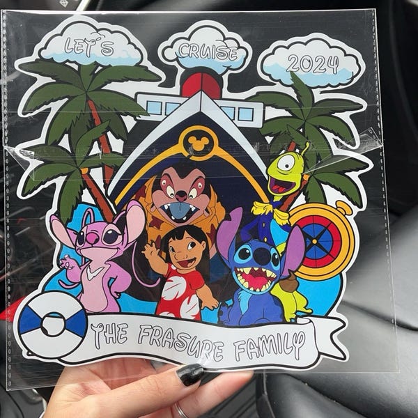 Disney Very Merrytime Cruise Door Magnet Fab 6 Christmas Stockings ...