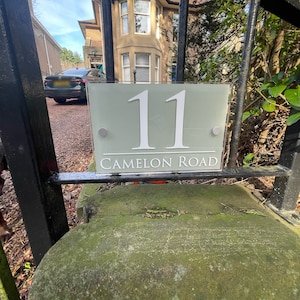 Traditional House Number Signs & Address Plaques in Sage Green - Etsy