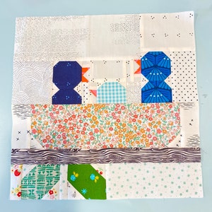 Set of 4 Pool Party Quilt Block Patterns Swimsuit | Etsy