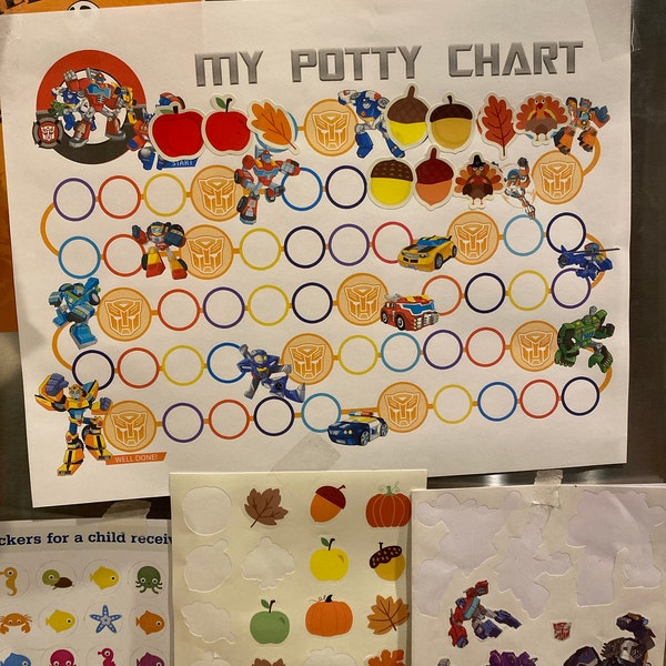 Transformers Rescue Bots Printable Potty Training Chart - Etsy