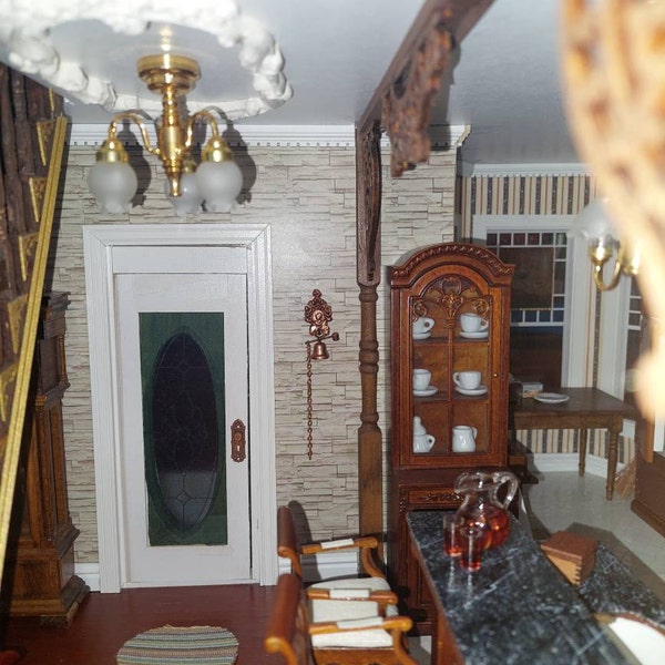 Dollhouse House Bell Doorbell Dinner Bell With Chain 1:12 Scale ...