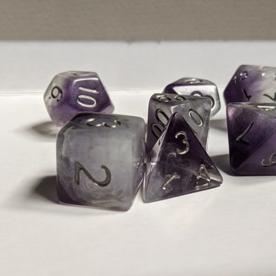 NECROMANCER DICE Handmade Resin Dice Set Made in Italy With Box for Dnd ...