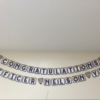 FREE SHIPPING Police Academy Graduation Banner. Details in Description ...