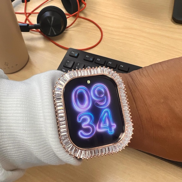 Apple Watch Pendant Rose Gold Necklace Wear on Watch or Neck Lab ...