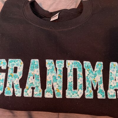 Personalized Embroidered Appliqué Sweatshirt, Varsity Diamond, Name ...