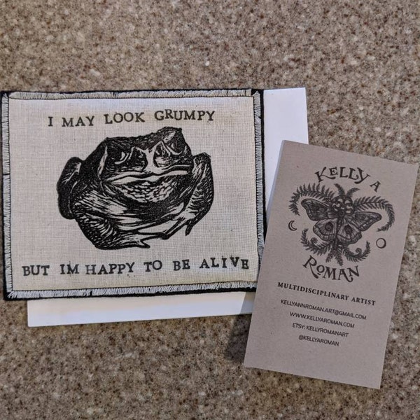 Handmade Toad Patch Iron on Toad Patch Sew on Toad Patch Frog Patch ...