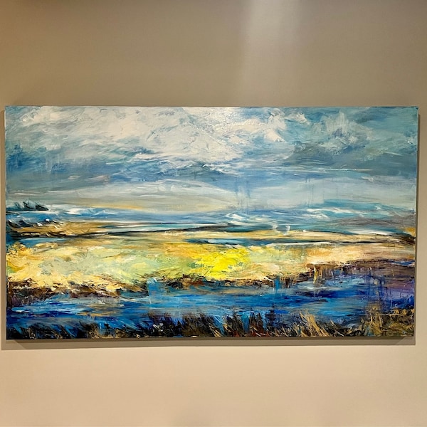 Abstract Landscape Painting Large Painting on Canvas Original Landscape ...