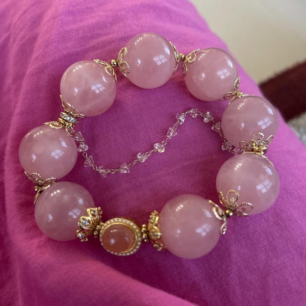 14mm Rare Natural Genuine Kunzite Cube Shape Beaded Bracelet,high ...