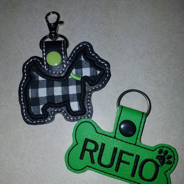 Scotty Dog Keychain, Scottie Dog Key Chain, Scottish Terrier, Scotty ...