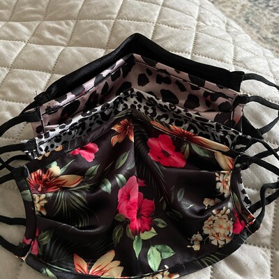 LUX TRIPLE LAYER Face Mask. Adjustable Luxury Face Mask. Sewn in 3-ply ...