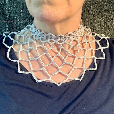 CROCHET PATTERN Goth Victorian High Neck Collar Necklace, Floral Gothic ...