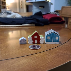 Norway House Forest Cabin Ceramic Little House Tree - Etsy