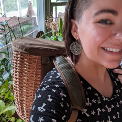 Foraging Basket Rucksack, Backpack for Mushroom Picking, Hunting ...