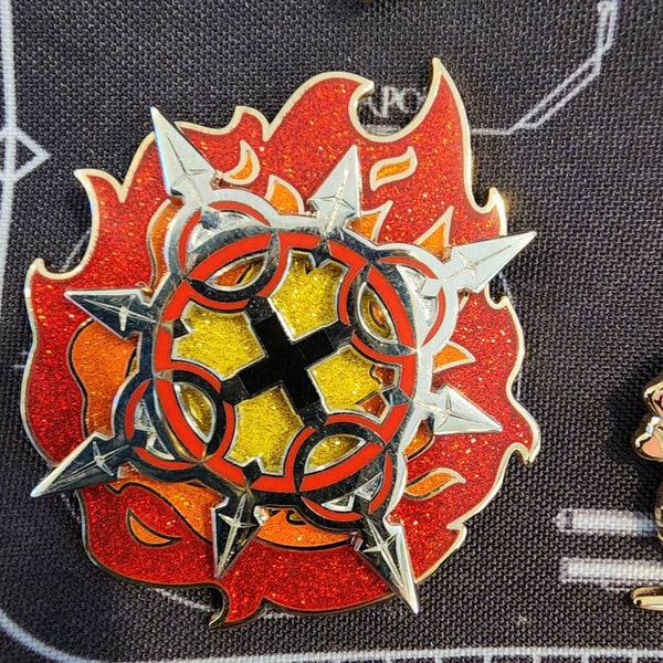 Kingdom Hearts Pin - Spinning Axel Chakram Enamel Pin Spinner - Etsy