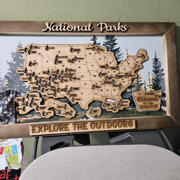 National Parks Map, National Parks Travel Map, Camping Map,parks Map ...