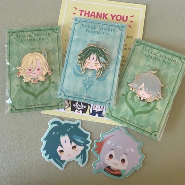 Genshin Impact Ganyu & Xiao Hard Enamel Pin - Etsy