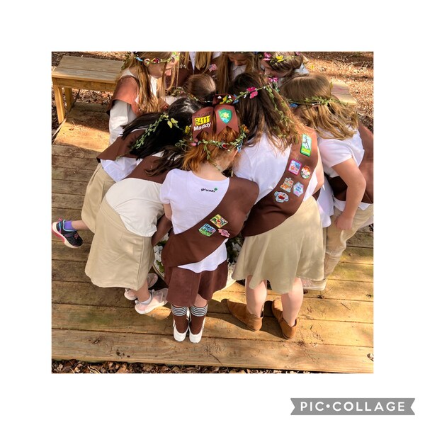 Girl Scout Brownie Large Hair Bow / Girl Scouts Gear / Custom Hair Bow ...