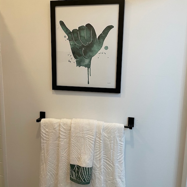 Shaka Sign Print, Hang Loose, Watercolor Painting, Shaka Wall Art, Surf ...