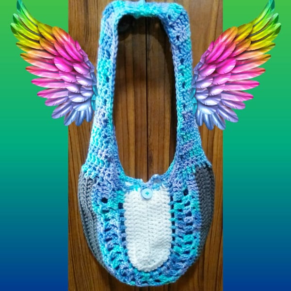 Crochet Bag Pattern-reversible Bag-convertible Bag- 2for1/ 2in1 Bag ...