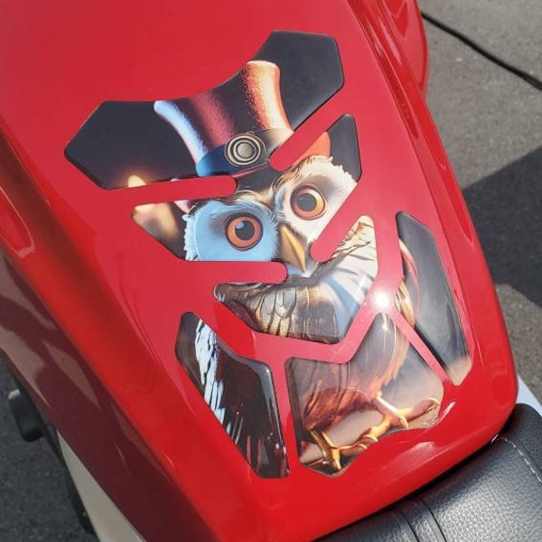 3 Red Stripes Universal 3D Tank Pad Sticker Decal for Motorcycle or ...