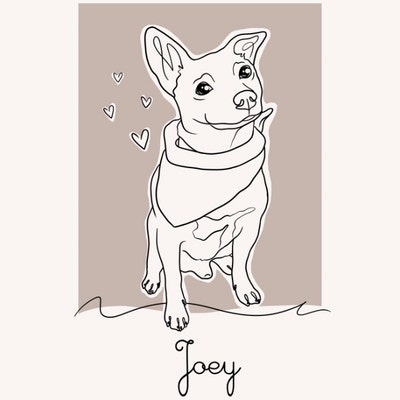 Custom Pet Portrait Line Art Wall Decor, Dog Art Cat Art Pet Line Art ...
