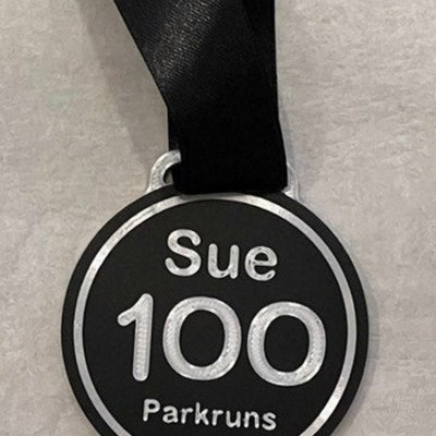 Parkrun Milestone Medal With Colour-coded Ribbon and Name, Parkrun Gift ...