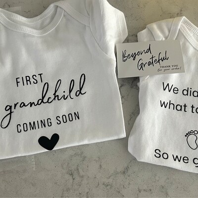 First Grandchild Announcement, Baby Announcement Gift Box, Pregnancy ...