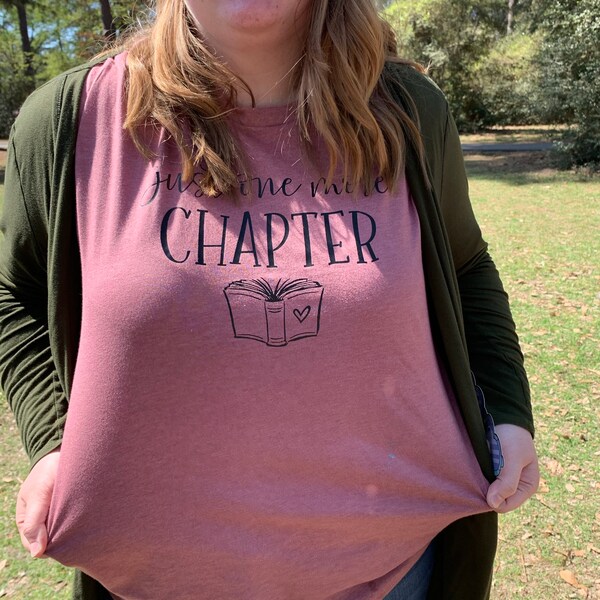 Just One More Chapter, Reading Shirt, Book Lover Shirt, Librarian ...