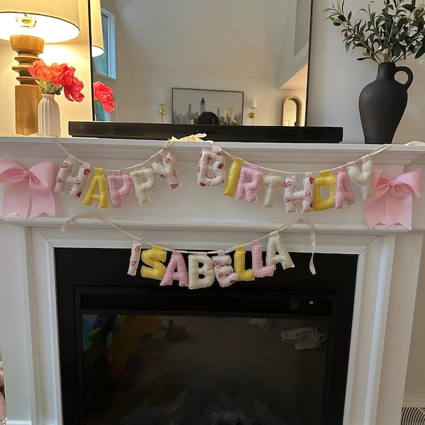 Fabric Name Banners - Etsy