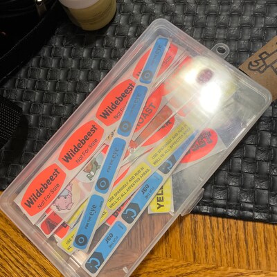 LARGE Loose Sticker Storage Box Planner Storage Clear Plastic Storage ...