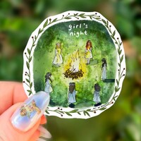 Girls Night Sticker Witches Sticker Sticker Waterproof Sticker Stickers ...