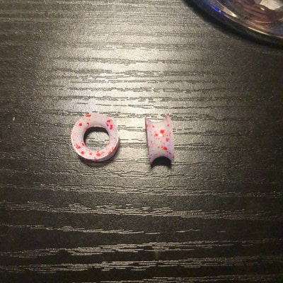 Cady Love Heart Blue Neon Green Pink Glitter Shaped Ear Plugs Gauges ...