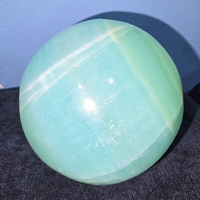 Caribbean Calcite Sphere cute Real Crystal Sphere caribbean Sphere ...