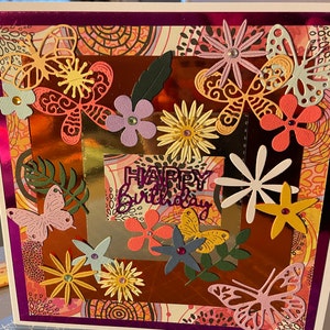 Poppy Die Cut Silhouette X10 Embellishments, Toppers, Card Making ...