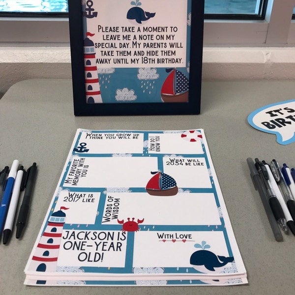 Time Capsule Printable - Superhero Party - First Birthday Time Capsule ...