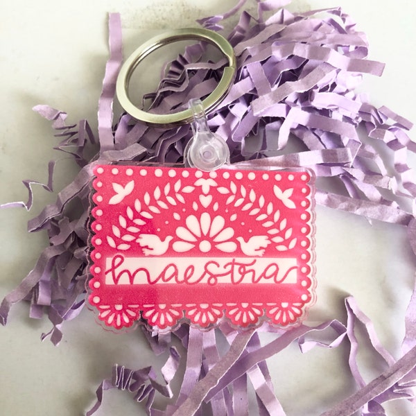 Maestra- Spanish Teacher Papel Picado Sticker - Etsy