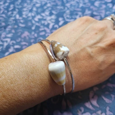 Custom Gold Hawaiian Shell Bangle, Shell Bangles, Made in Hawaii, Gifts ...