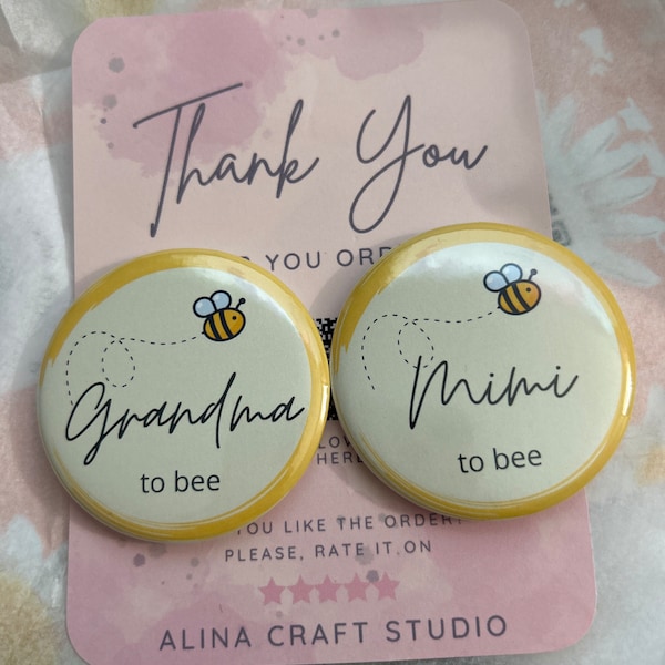 Mommy to Bee Baby Shower Pin, Daddy to Be Badge, Sweet Baby Bee Party ...
